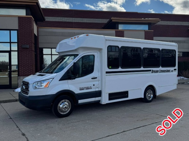 2018, Ford Transit, Mini Bus Shuttle / Tour, Glaval Bus