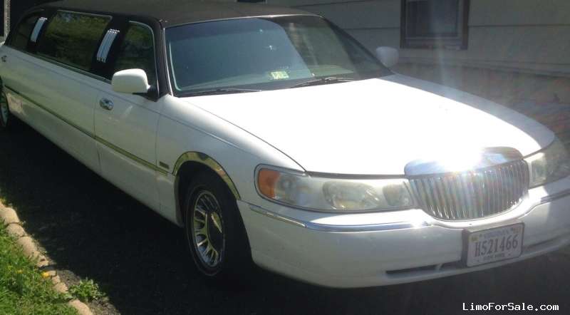 2000, Lincoln Town Car L, Sedan Stretch Limo, Springfield