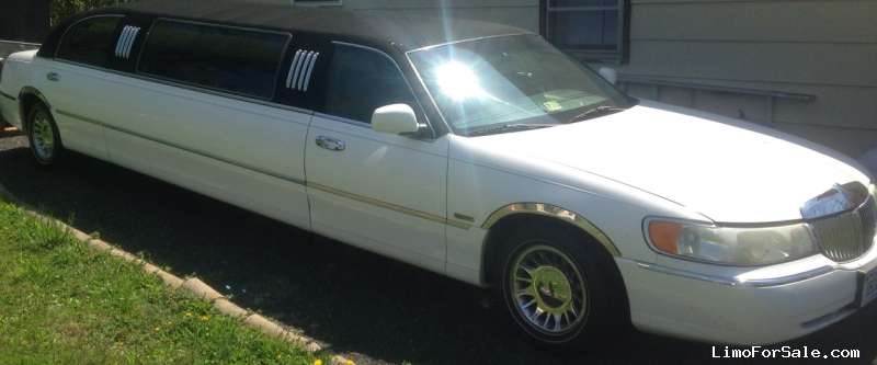 2000, Lincoln Town Car L, Sedan Stretch Limo, Springfield