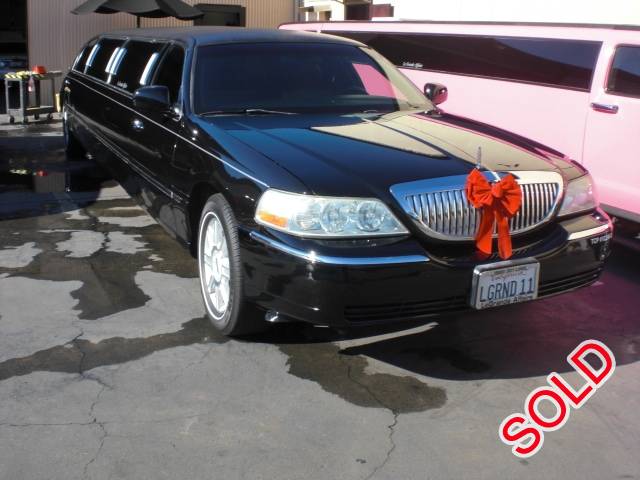 2003, Lincoln Town Car, Sedan Stretch Limo, Lime Lite Coach Works