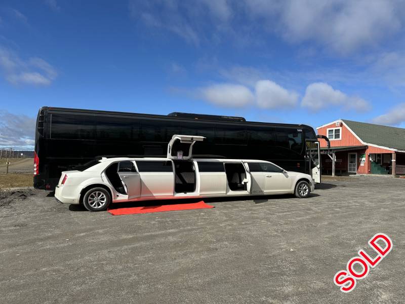 2016, Chrysler 300 Long Door, Sedan Stretch Limo, Limos by Moonlight