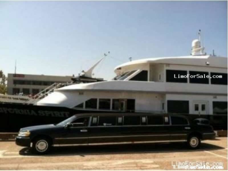 2000, Lincoln Town Car, Sedan Stretch Limo