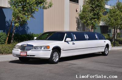 2000, Lincoln Town Car, Sedan Stretch Limo