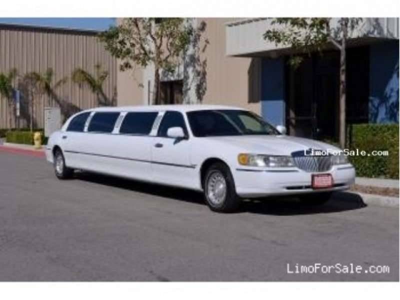 2000, Lincoln Town Car, Sedan Stretch Limo
